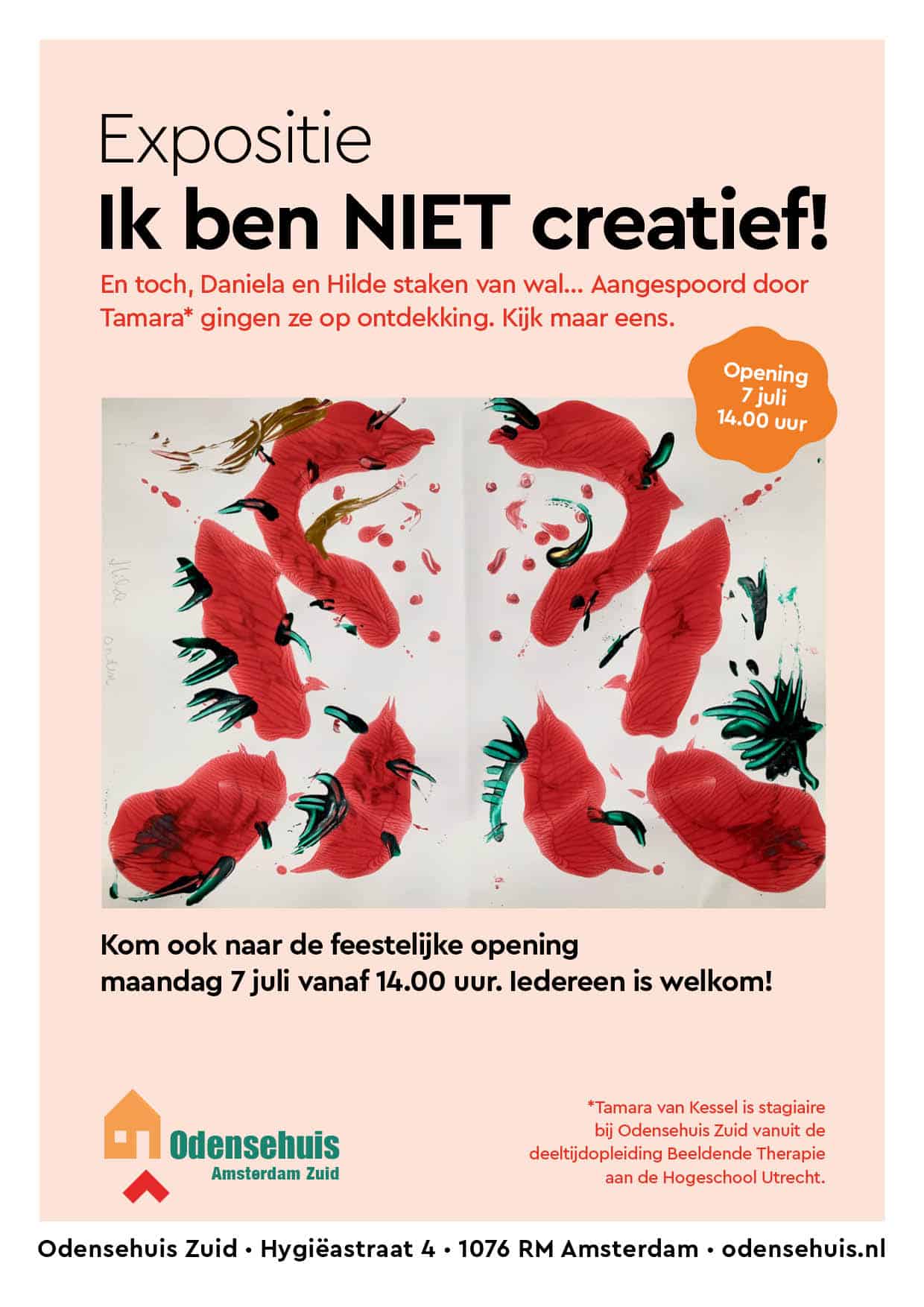 Expositie Zuid: Ik ben NIET creatief! - Odensehuis Amsterdam